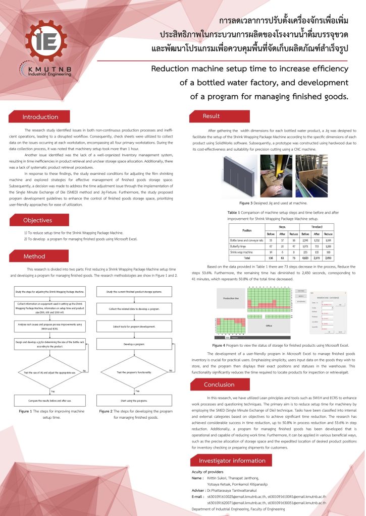 Senior Capstone Project 2023 - Industrial Engineering Kmutnb